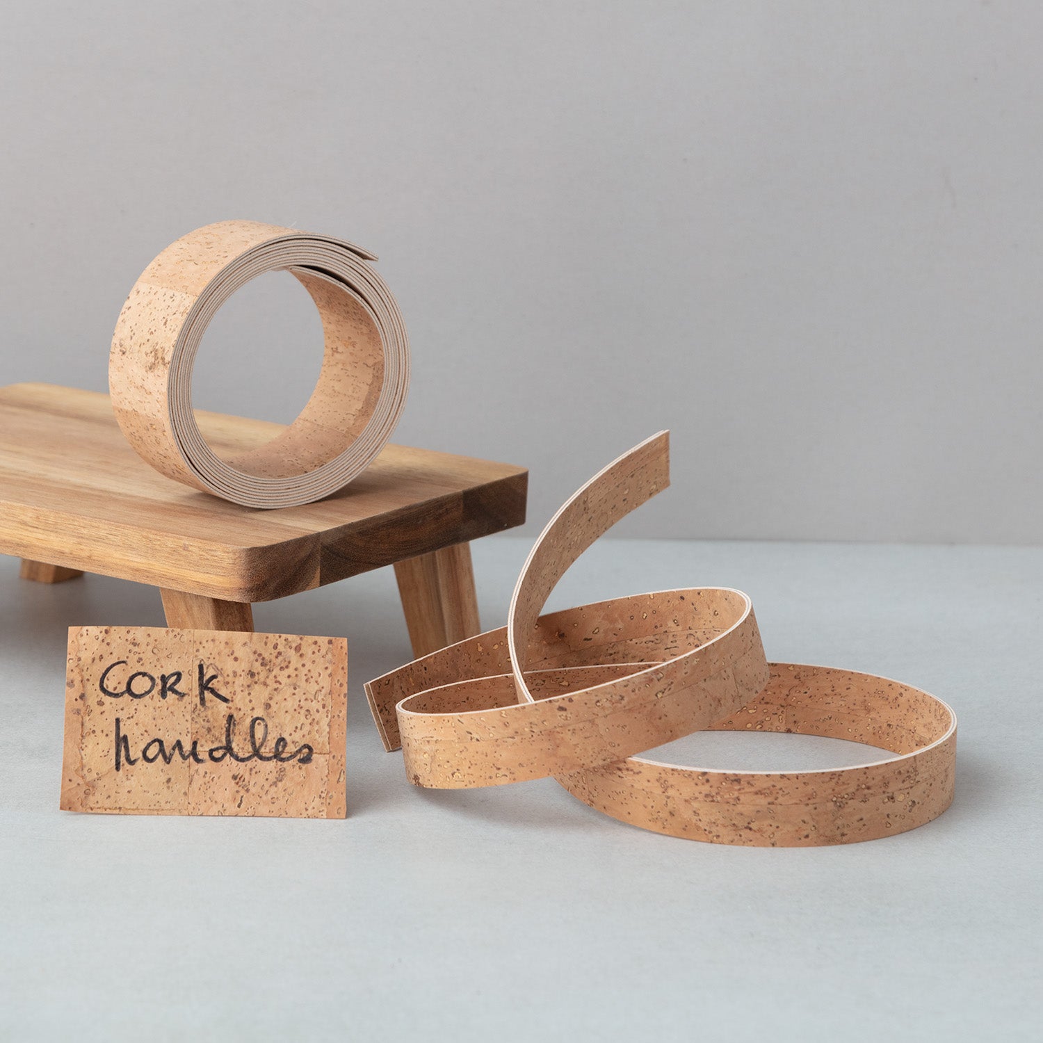 Thick cork fabric straps